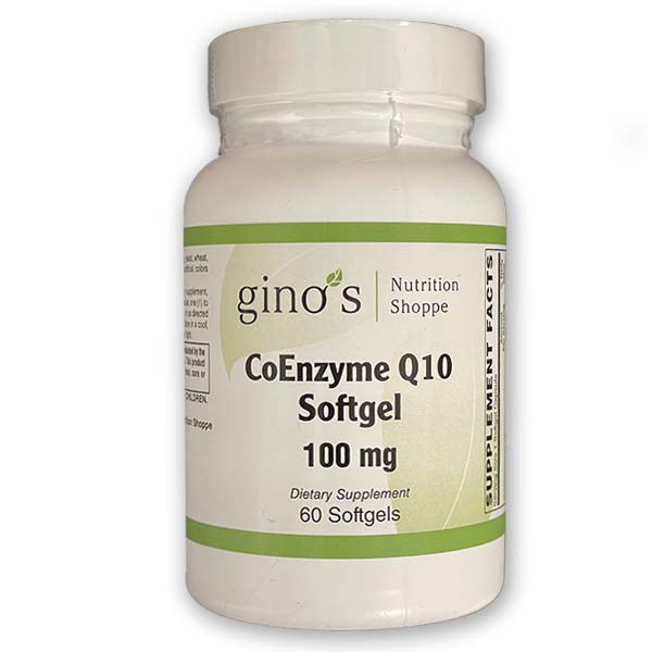 Gino's Nutrition CoEnzyme Q10 - 100 mg - 60 Softgels