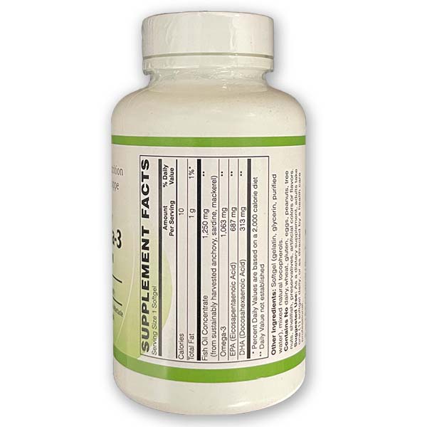 Gino's Nutrition Max. Potency Ultra Omega-3 - 60 Capsules